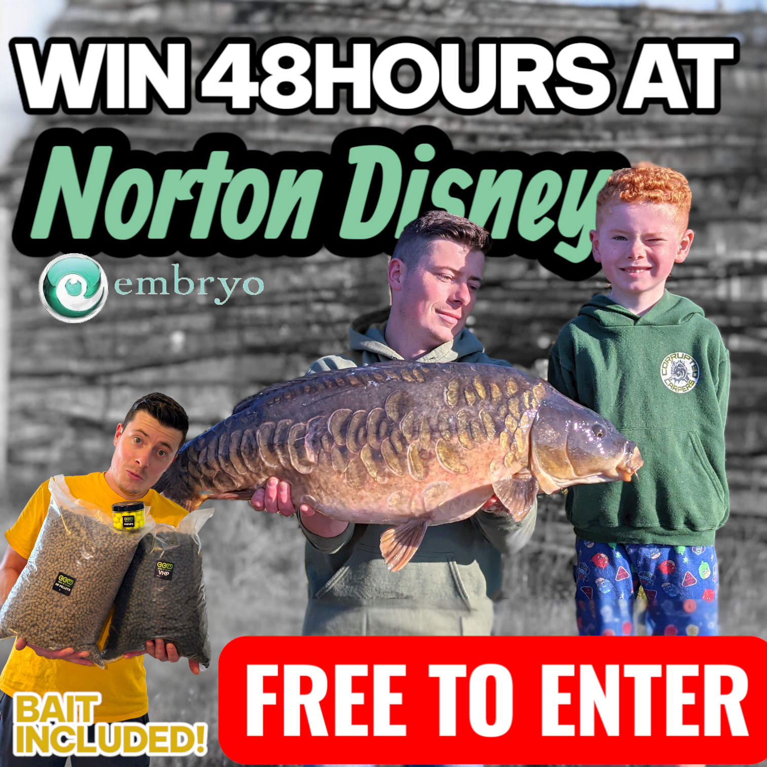 FREE TO ENTER – 48 Hours at Norton Disney with Bait Included ...