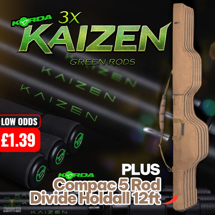 3 Kaizen Green Rods + Divide Rod Holdall – Competitions
