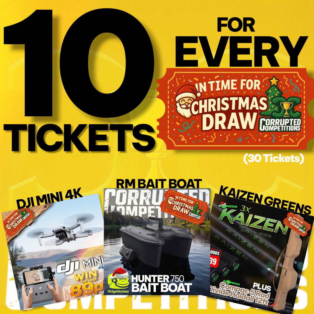 10 Tickets for EVERY ‘ITFC Draw’ (30 Tickets) #2 – Competitions